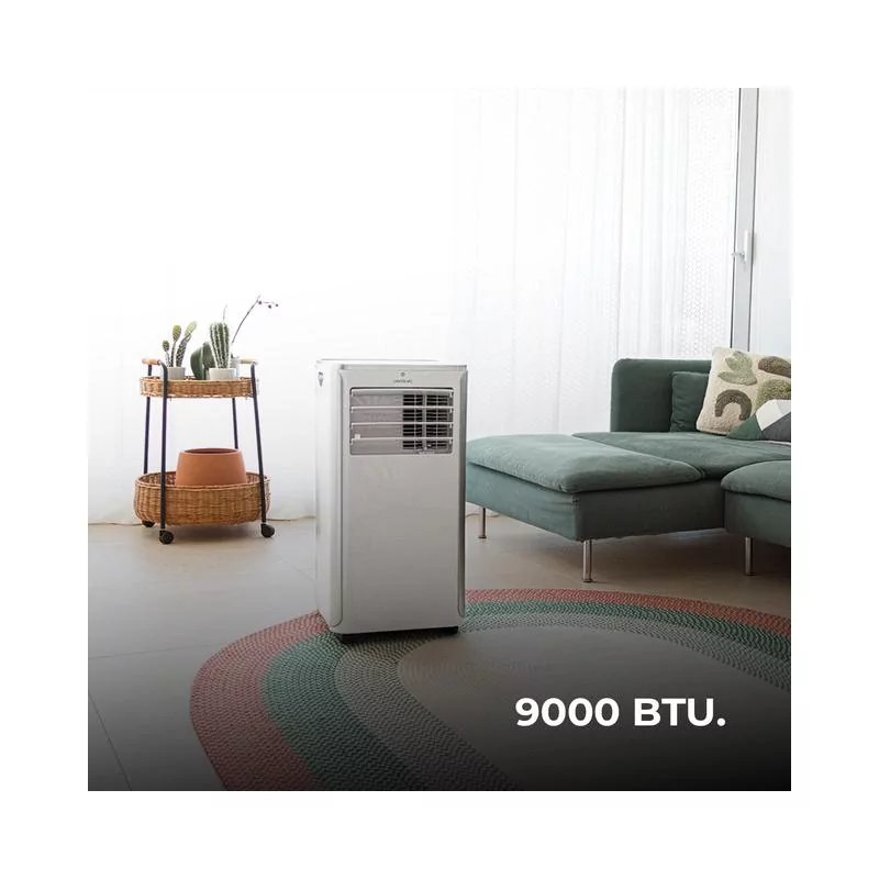 Cecotec ForceClima 9100 Soundless Portable Air Conditioner, 9,000 BTU/h ...